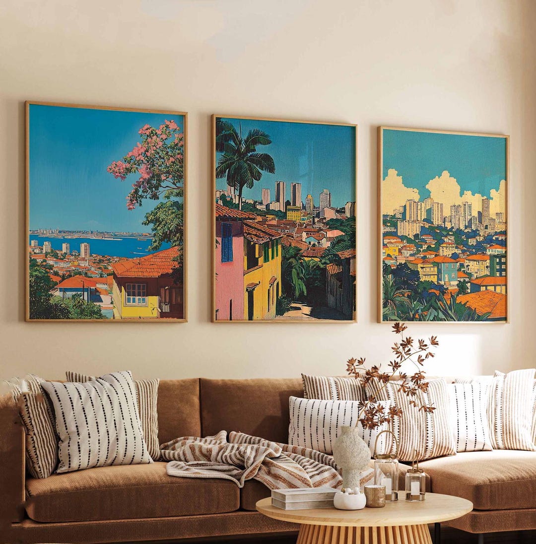 Set of 3 Luanda Posters, Luanda Wall Art, Luanda Prints, Travel Poster ...