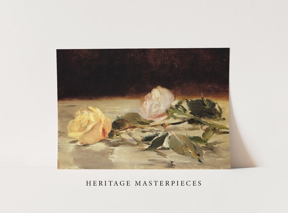 Roses by Edouard Manet Manet Poster Manet Print Floral | Etsy