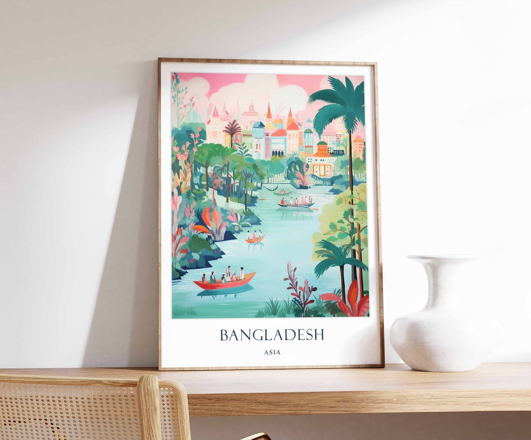 Bangladesh Poster, Travel Poster, Asia Poster, South Asia Poster, Dhaka ...