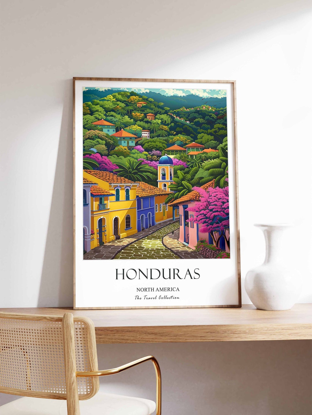 Honduras Print, Honduras Travel Poster, North America Travel Poster ...