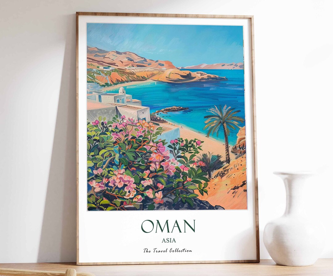 Oman Print, Oman Travel Poster, Middle East Travel Print, Islamic Decor ...