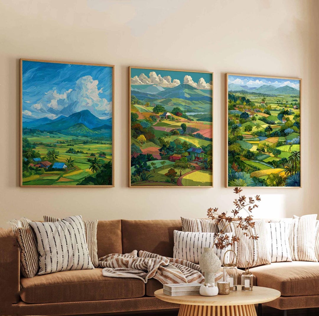 Set of 3 Bukidnon Posters, Philippines Travel Prints, Bukidnon Wall Art ...
