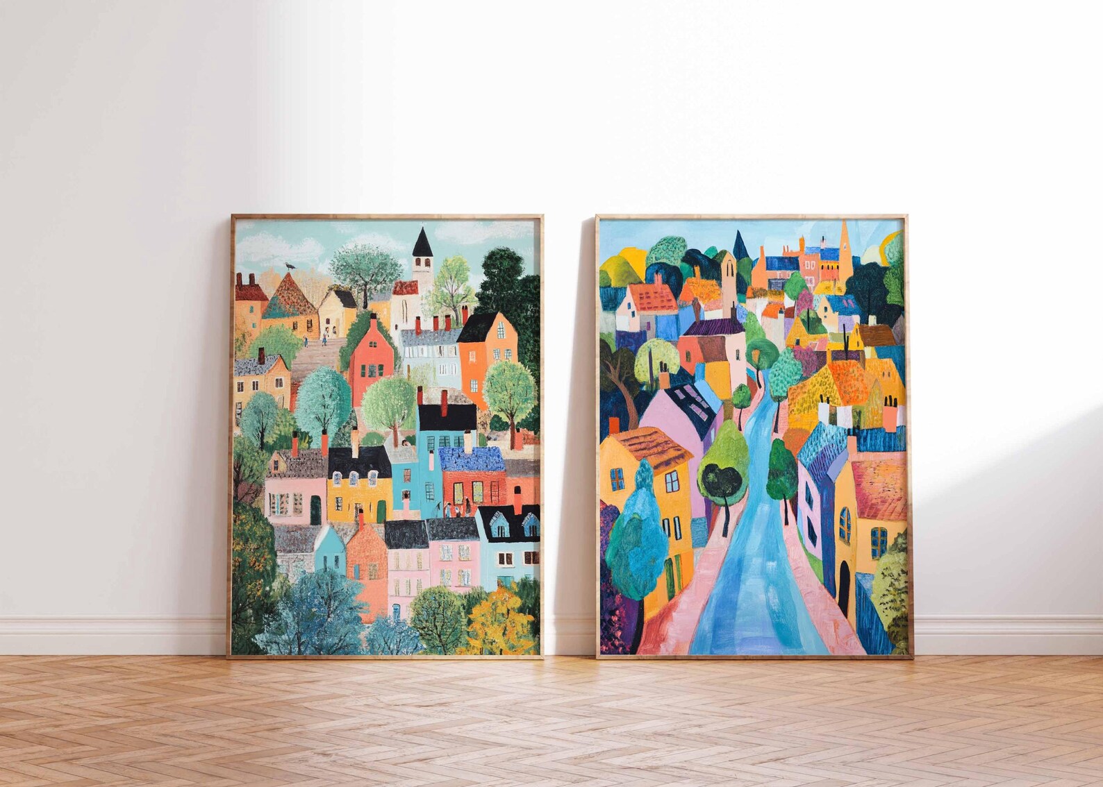 Set of 2 Ilford Posters, London Travel Prints, UK City Wall Art ...