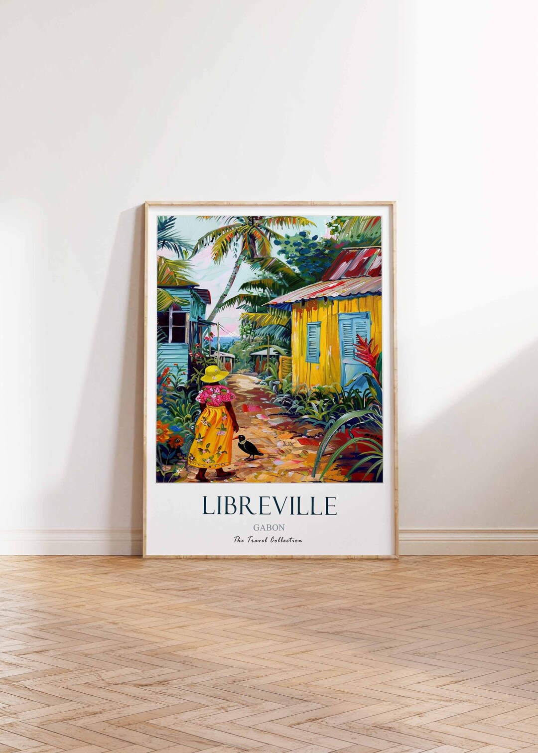 Libreville Poster, Gabon Poster, Africa Poster, African Print, Gabon ...