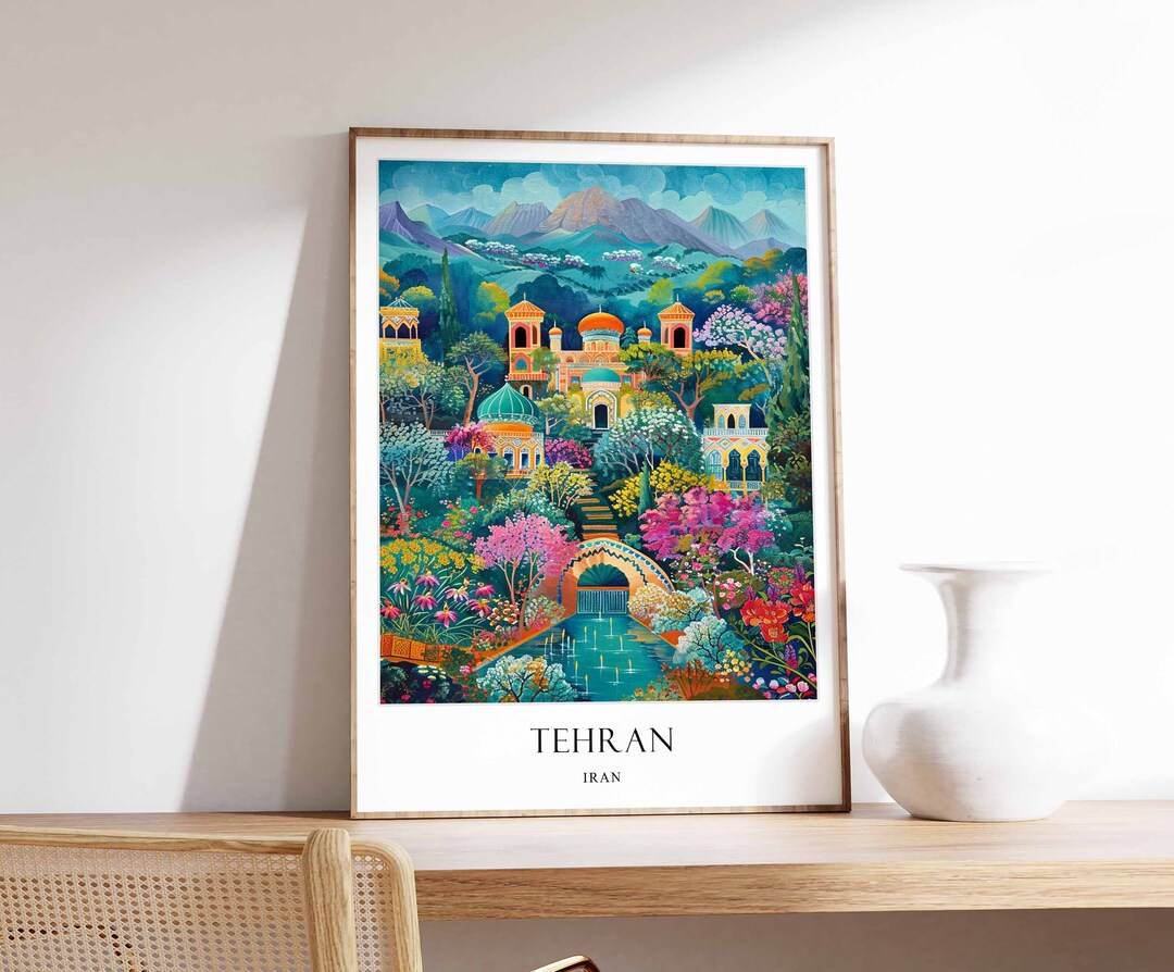 Tehran Poster, Iran Poster, Persian Poster, Middle Eastern Poster ...
