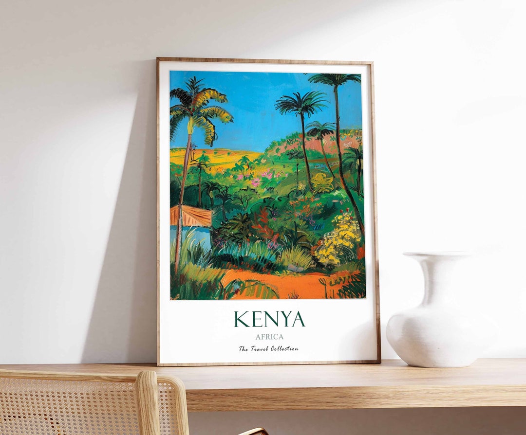 Kenya Poster, Wildlife Poster, Africa Poster, African Print, Kenya Wall ...
