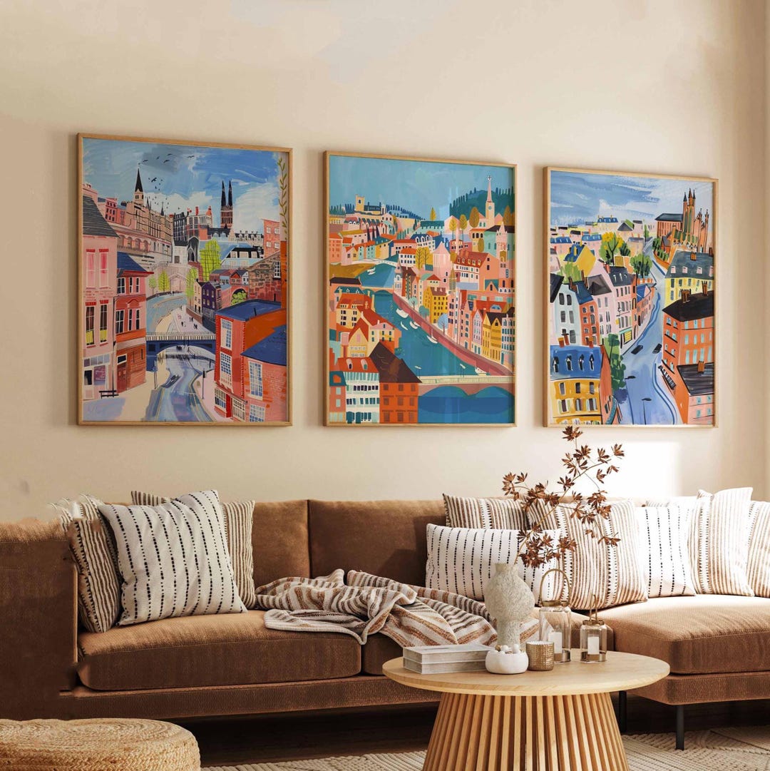 Set of 3 Stockport Posters, England Wall Art Prints, UK Travel Poster ...