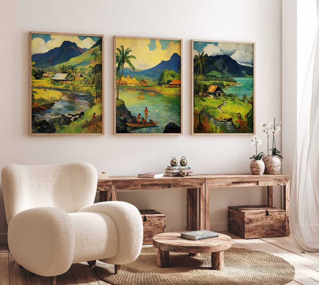 Set of 3 Philippines Poster Set, Vintage Filipino Floral Prints ...