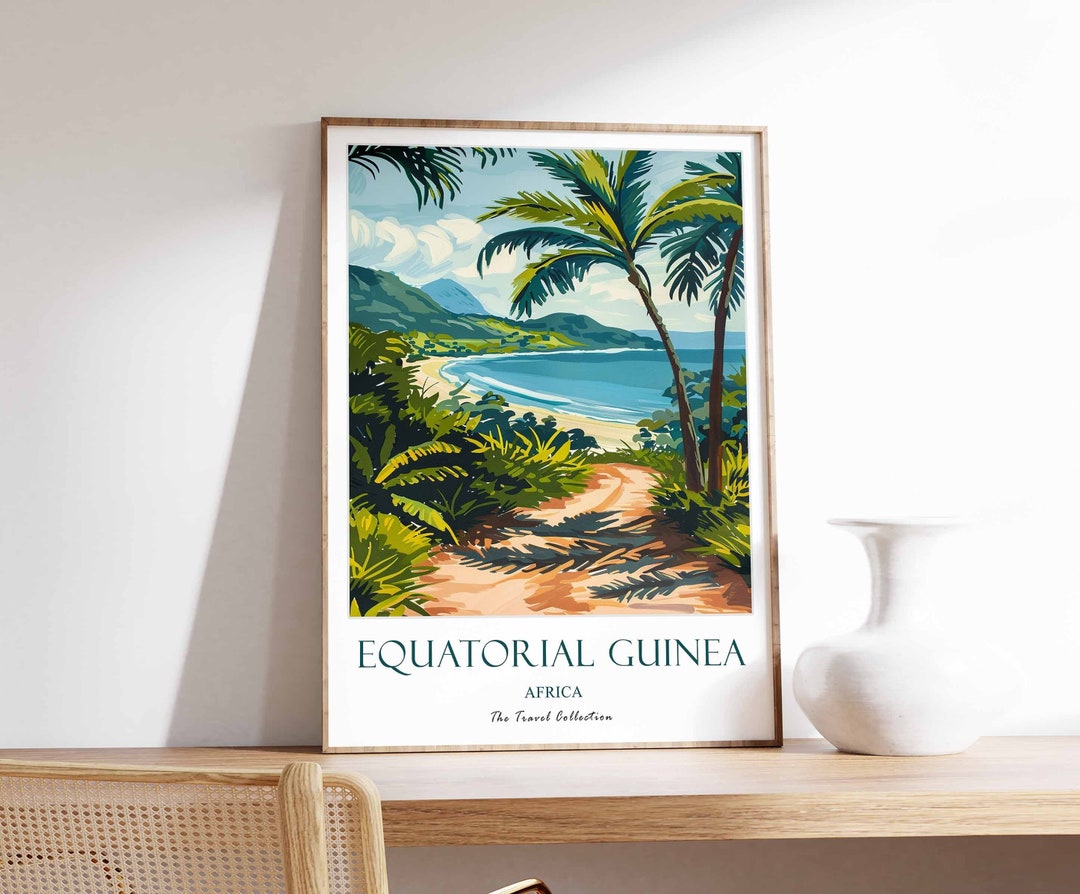 Equatorial Guinea Poster, Africa Poster, Exotic Poster, Adventure ...