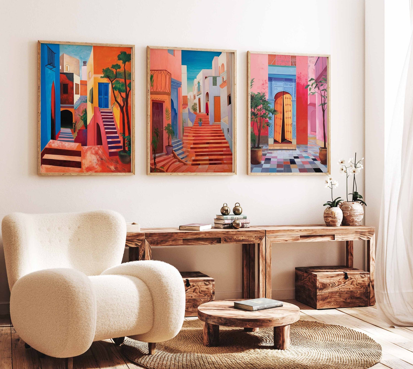 Set of 3 Moroccan Posters, Vintage Moroccan Aesthetic Prints, Morocco ...