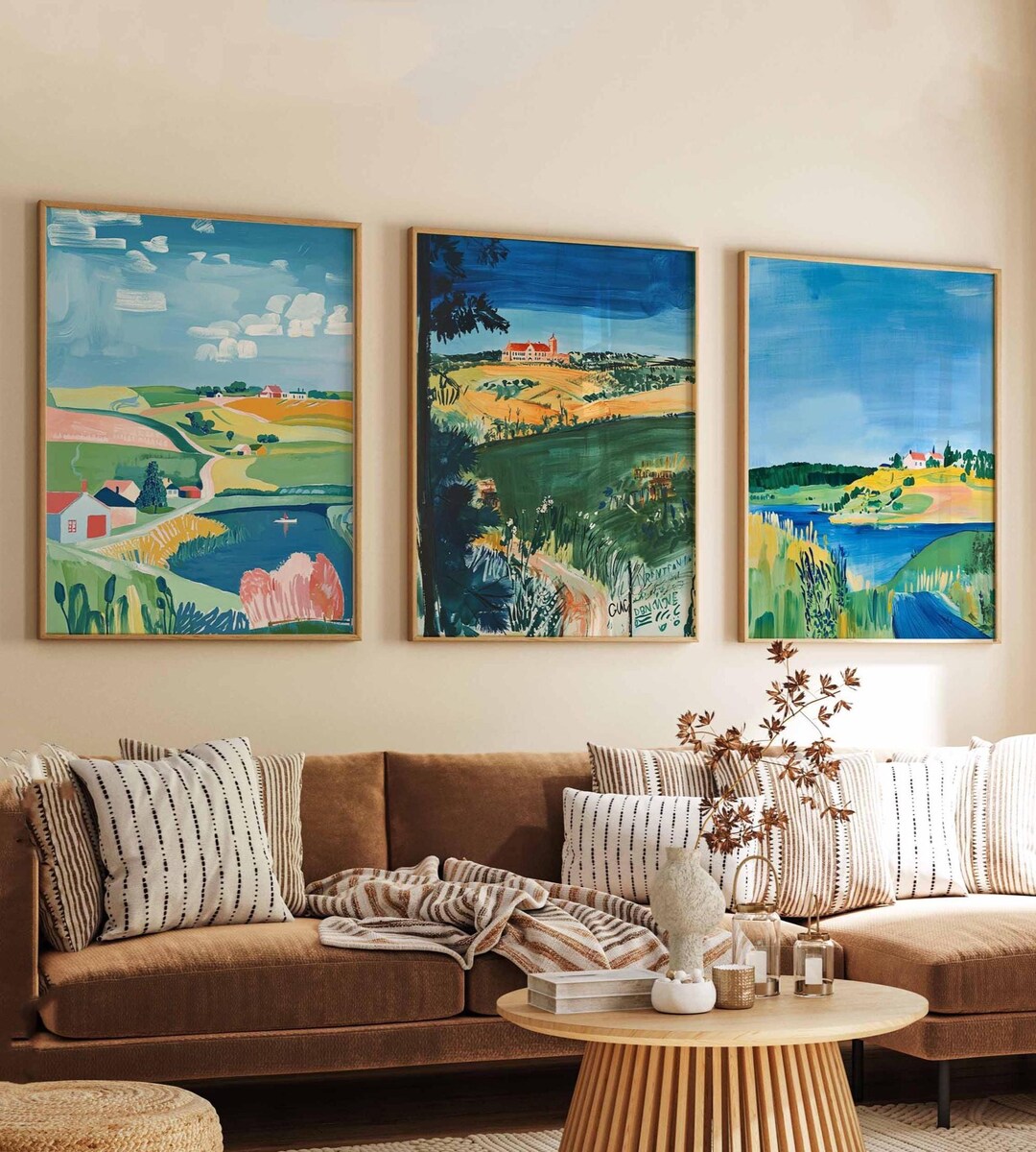 Set of 3 Nebraska Posters, USA Prints, Midwestern Wall Art Sets ...