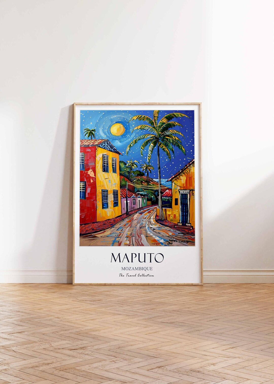 Maputo Poster, Mozambique Poster, Maputo Travel Poster, African Travel Print, Mountain Travel ...