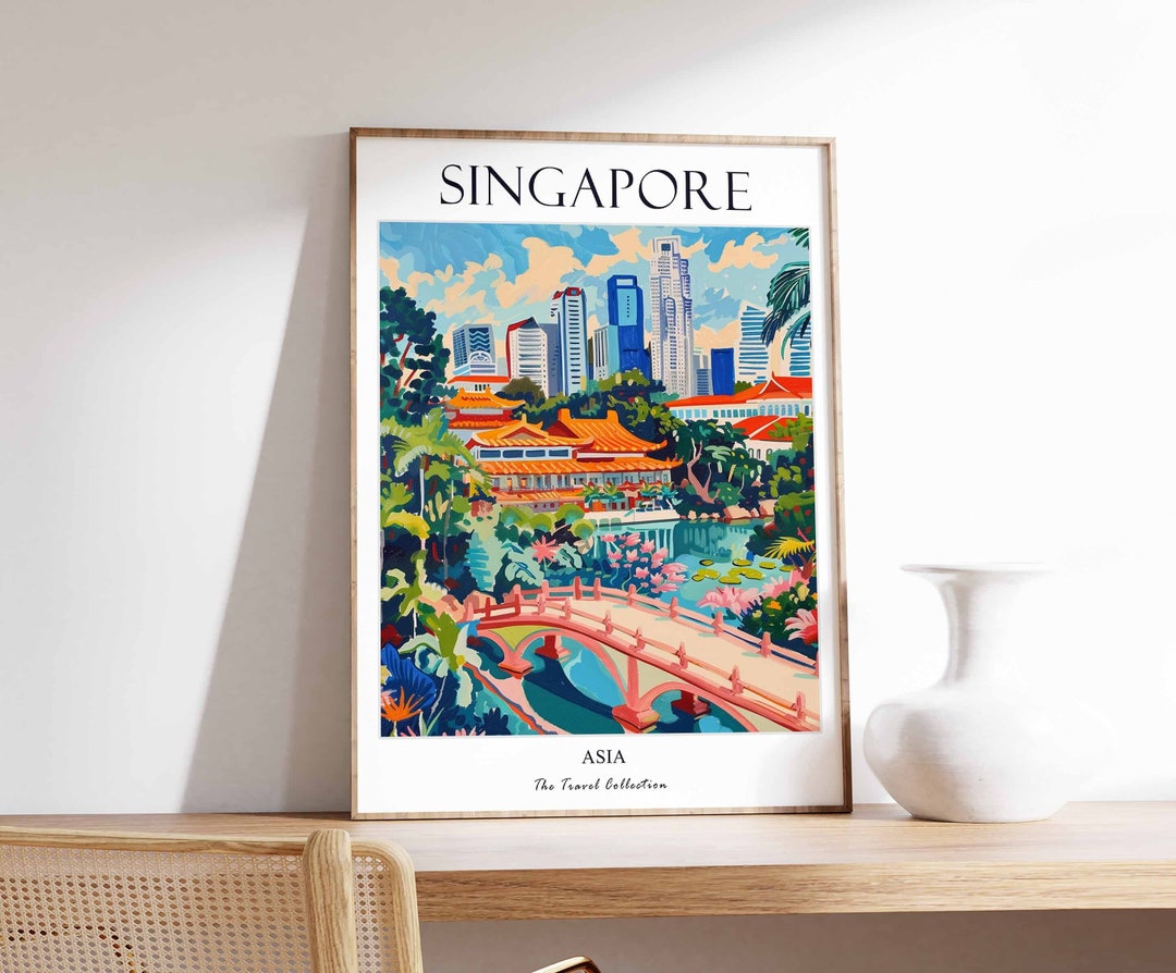 Singapore Poster, Singapore Print, Asian Poster, Tropical Poster ...