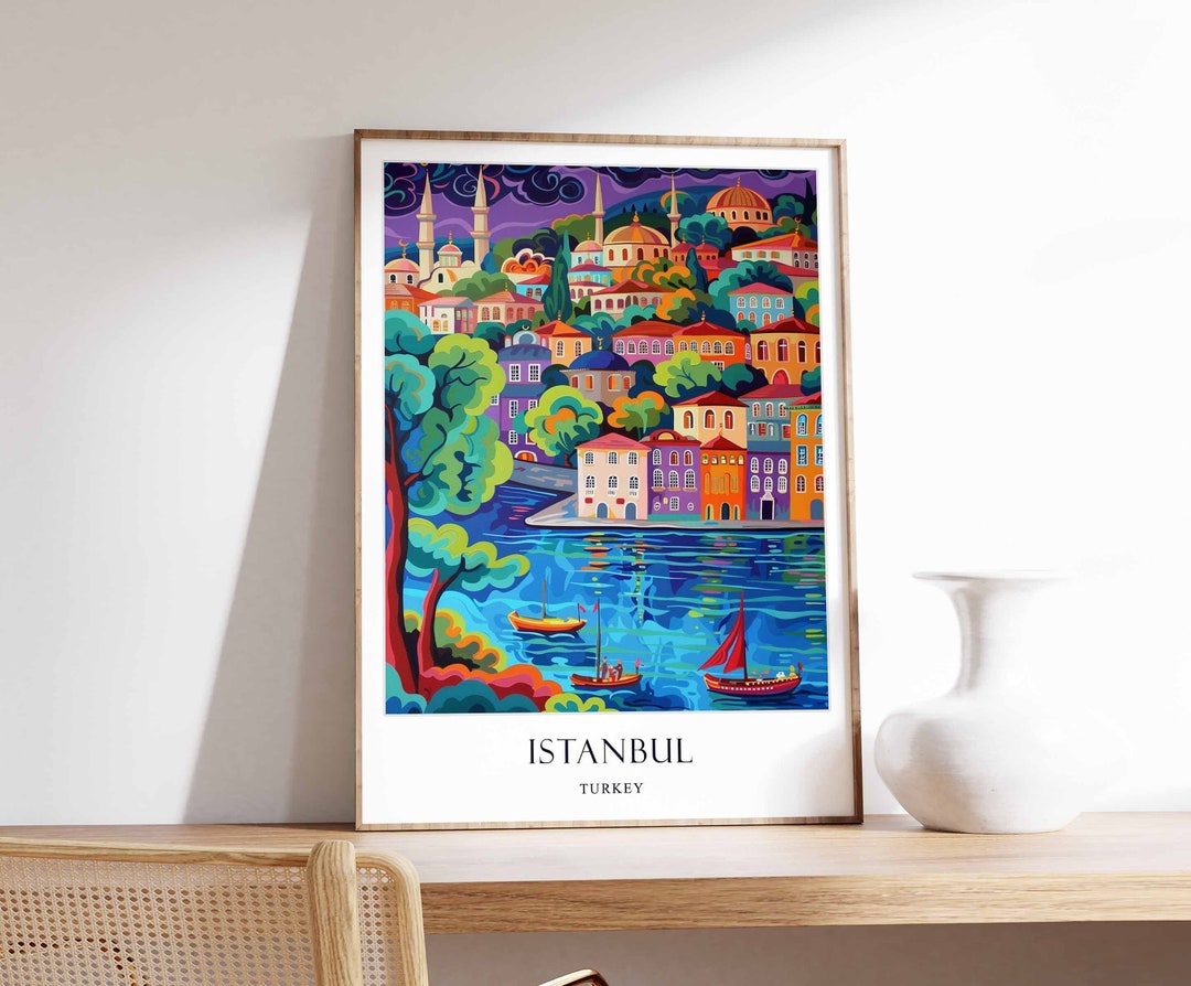 Istanbul Poster, Turkey Poster, Blue Mosque Poster, Grand Bazaar Poster ...