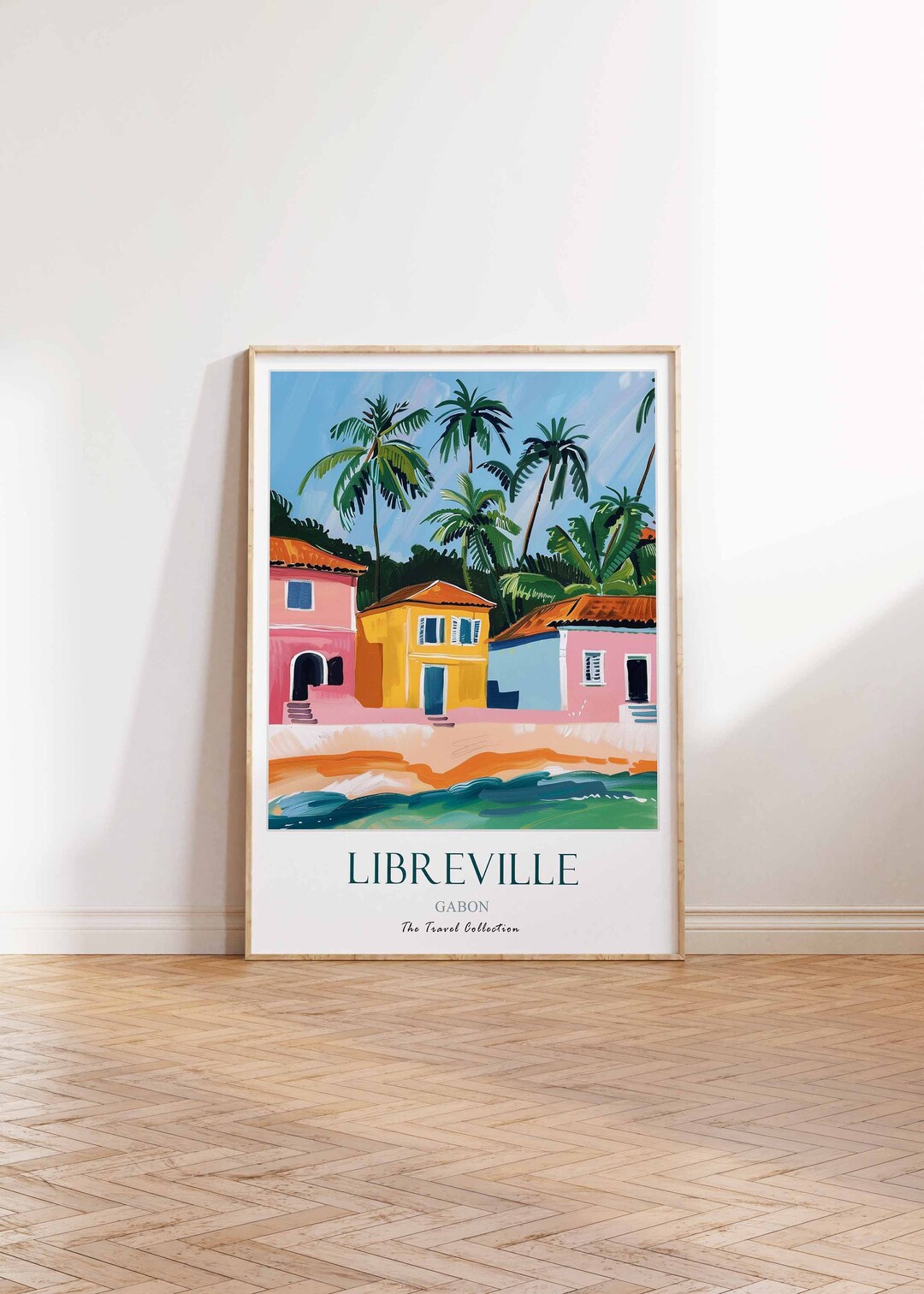 Libreville Poster, Gabon Poster, Africa Poster, African Print, Gabon ...