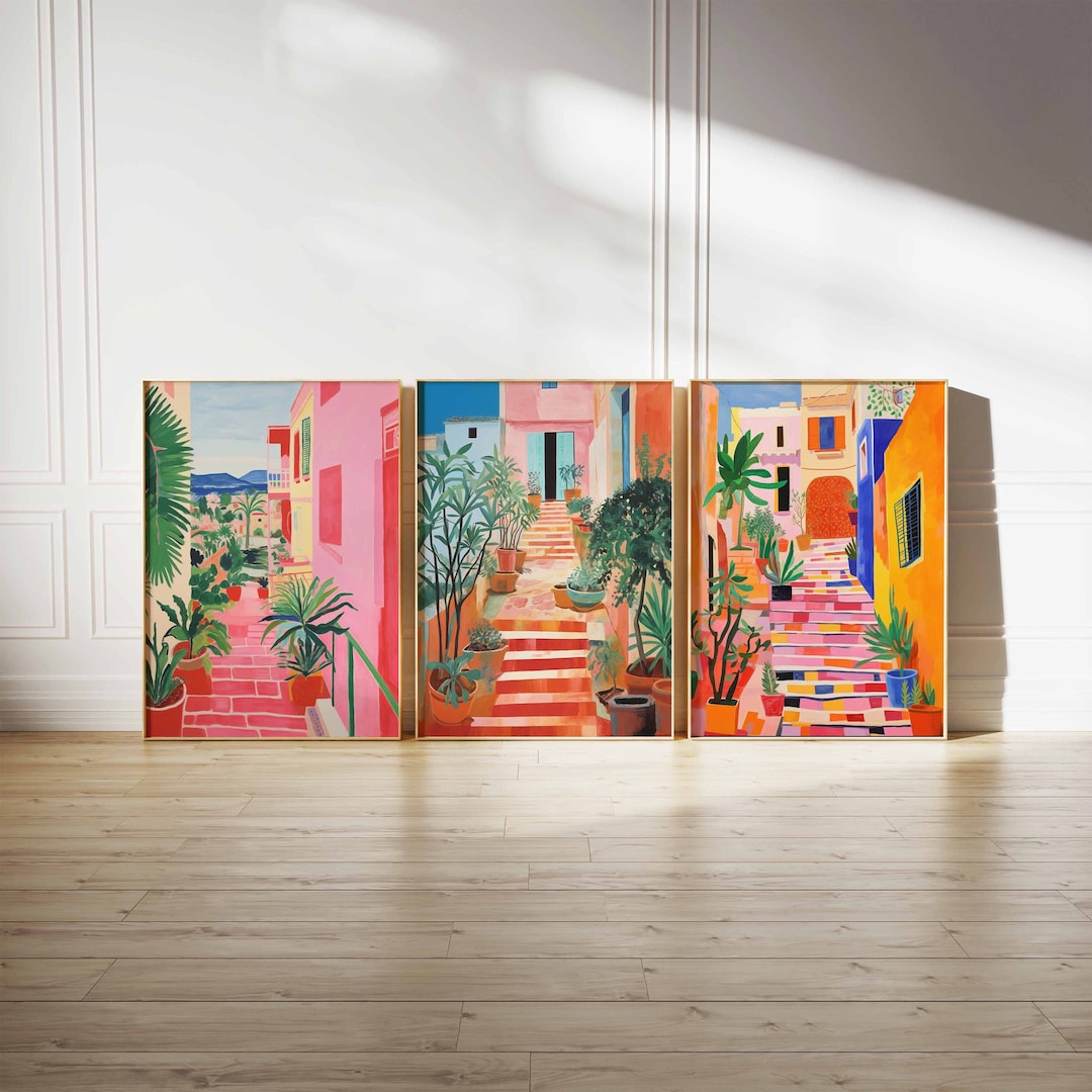 Set of 3 Algeria Posters, Vintage Algerian Aesthetic Prints, Algerian ...