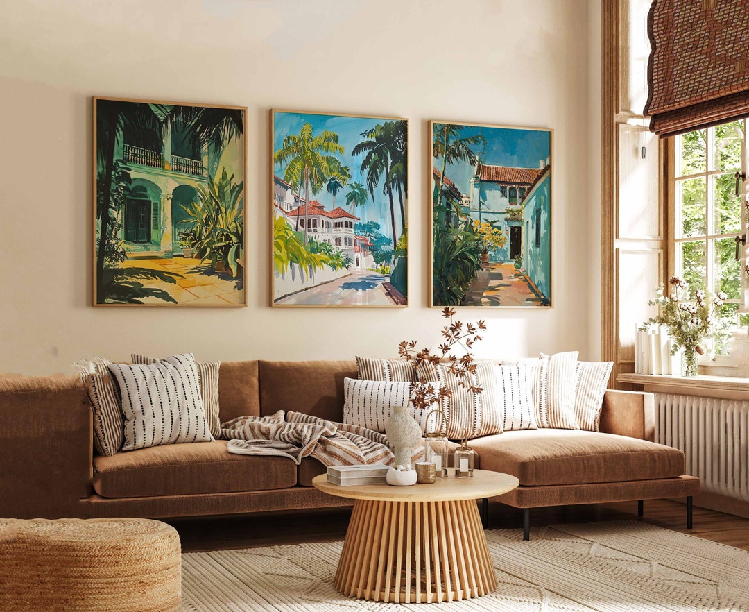 Set of 3 Penang Poster, Malaysia Poster, Southeast Asia Poster, Culture ...