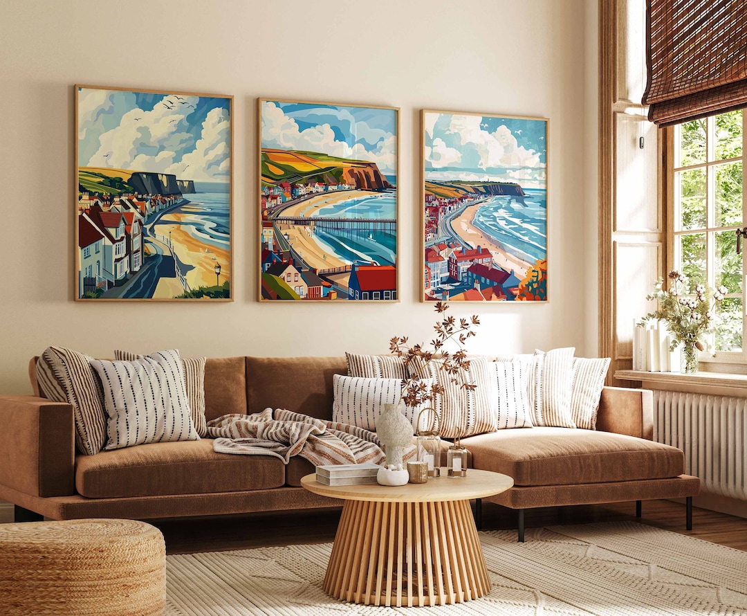 Set of 3 Saltburn-by-the-sea Posters, Saltburn-by-the-sea Travel Prints ...