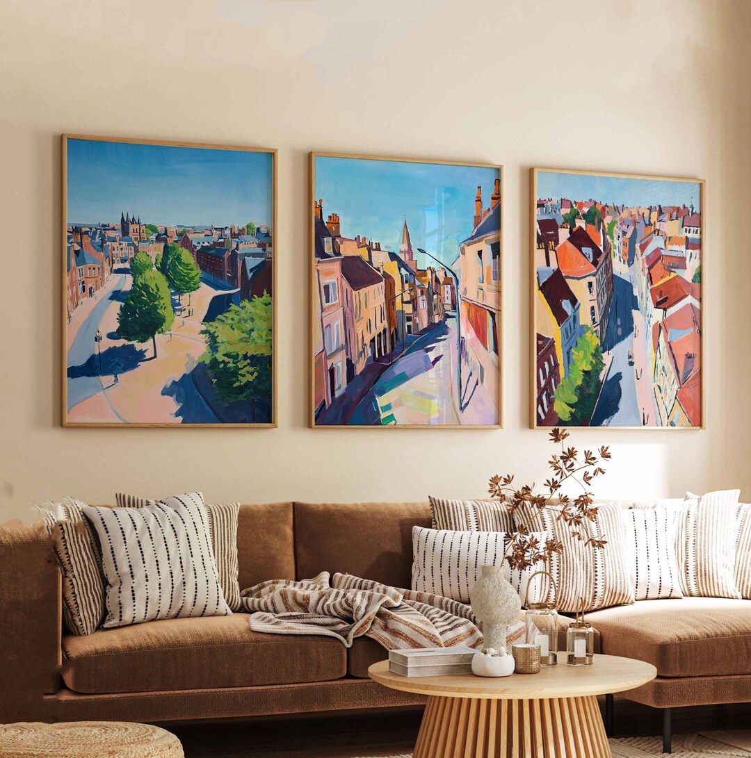 Set of 3 Northampton Posters, England Travel Prints, Northamptonshire ...