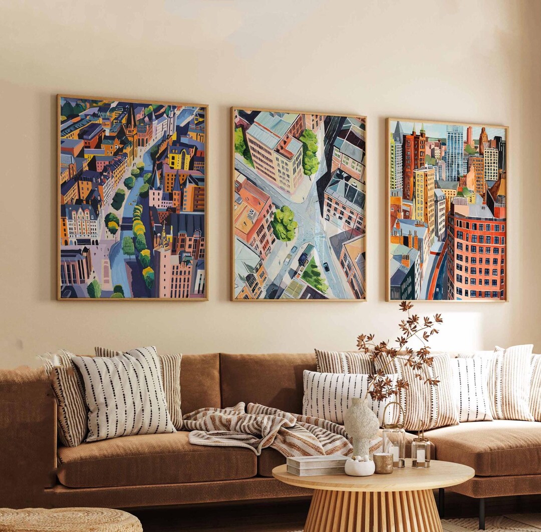 Set of 3 Manchester Posters, England Travel Prints, Manchester City ...