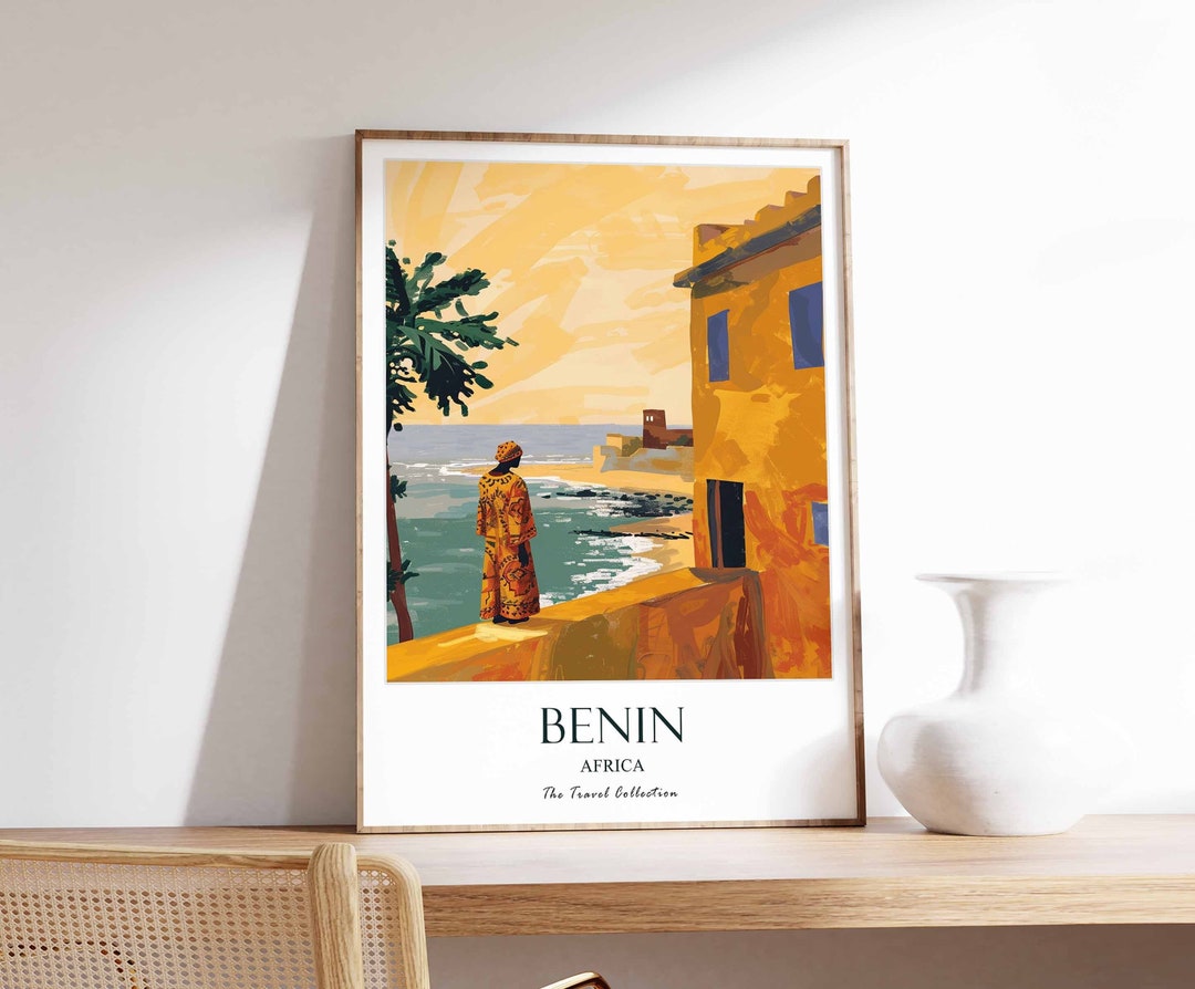 Benin Poster, West Africa Poster, Travel Poster, Beach Poster, Culture ...