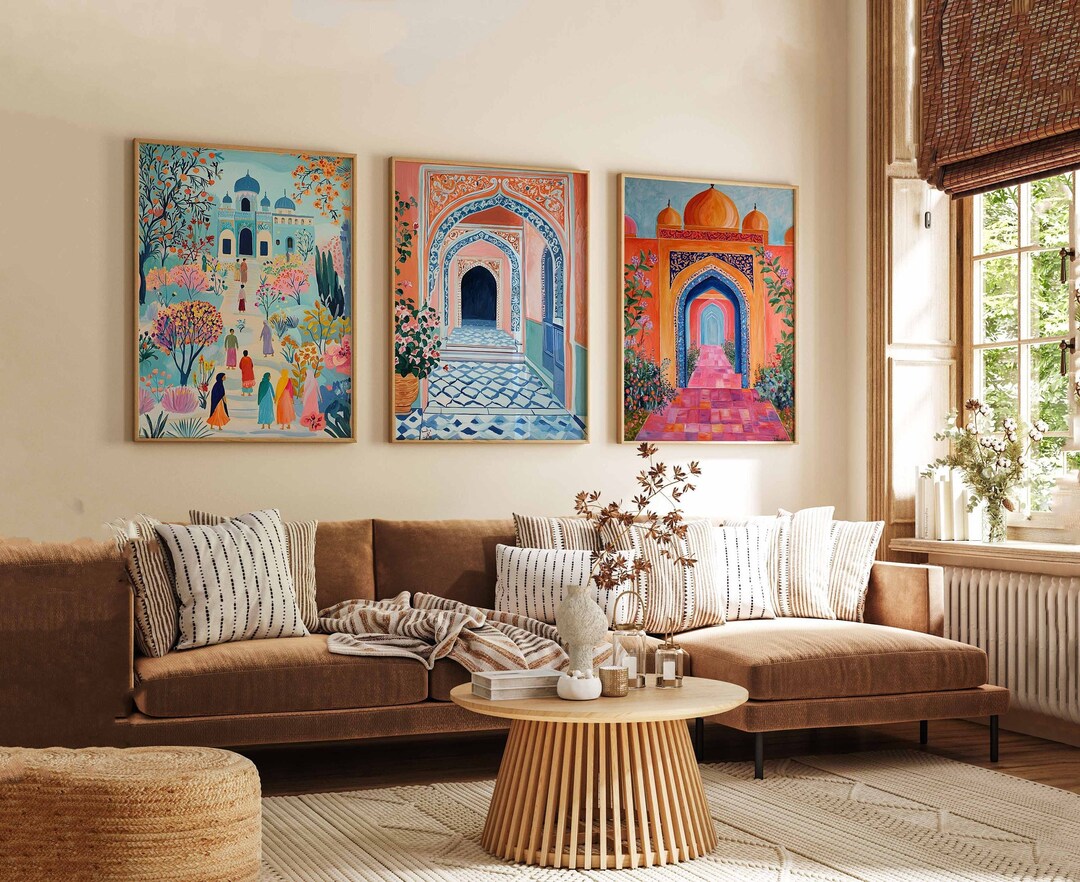 Set of 3 Afghanistan Poster, Central Asia Poster, Mountain Poster ...