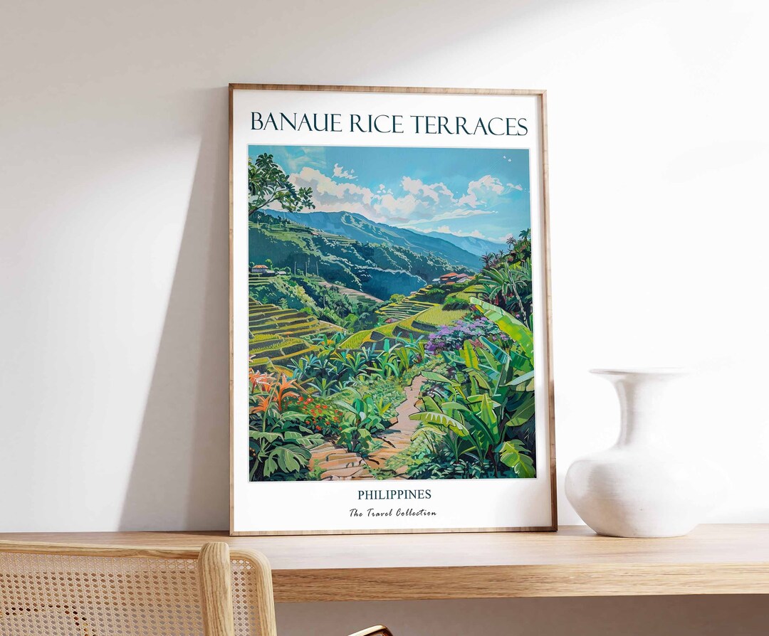 Banaue Rice Terraces Poster, Philippines Poster, Philippines Print ...