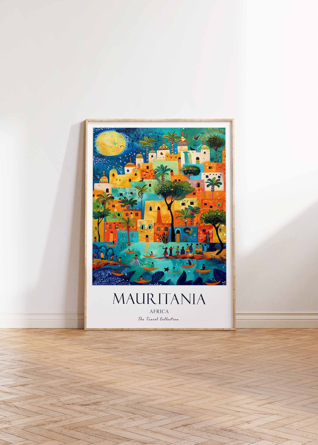 Mauritania Poster, Sahara Desert Poster, Sahara Travel Poster, African ...