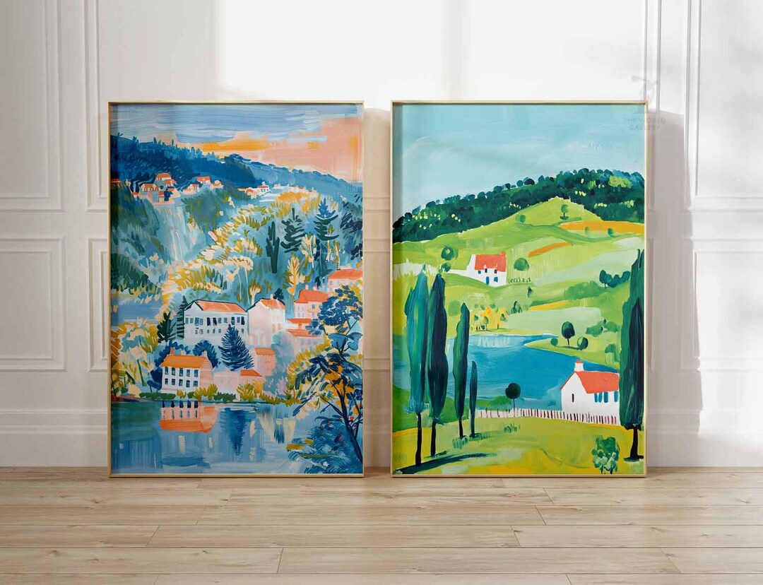 Set of 2 Kentucky Posters, USA Travel Prints, American Wall Art ...