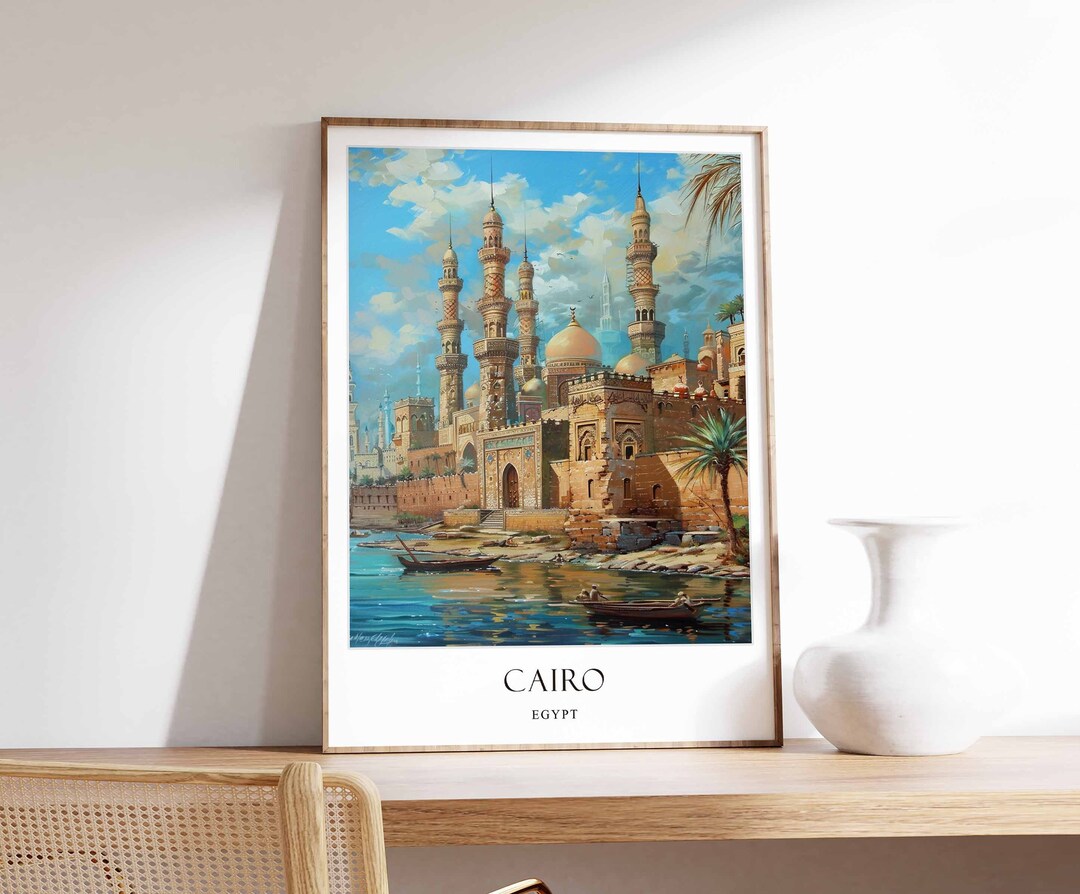 Cairo Poster, Islamic Decor, Islamic Art, Middle Eastern Art, Cairo ...