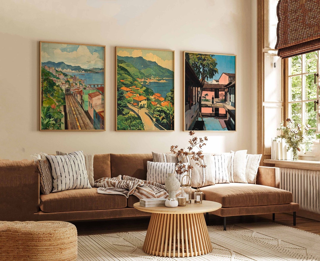Set of 3 Taiwan Poster, Asia Poster, Asian Decor, Urban Poster, Taiwan ...