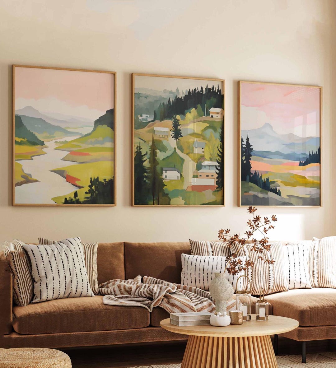 Set of 3 Oregon Posters, USA Travel Prints Set, Pacific Northwest Wall ...