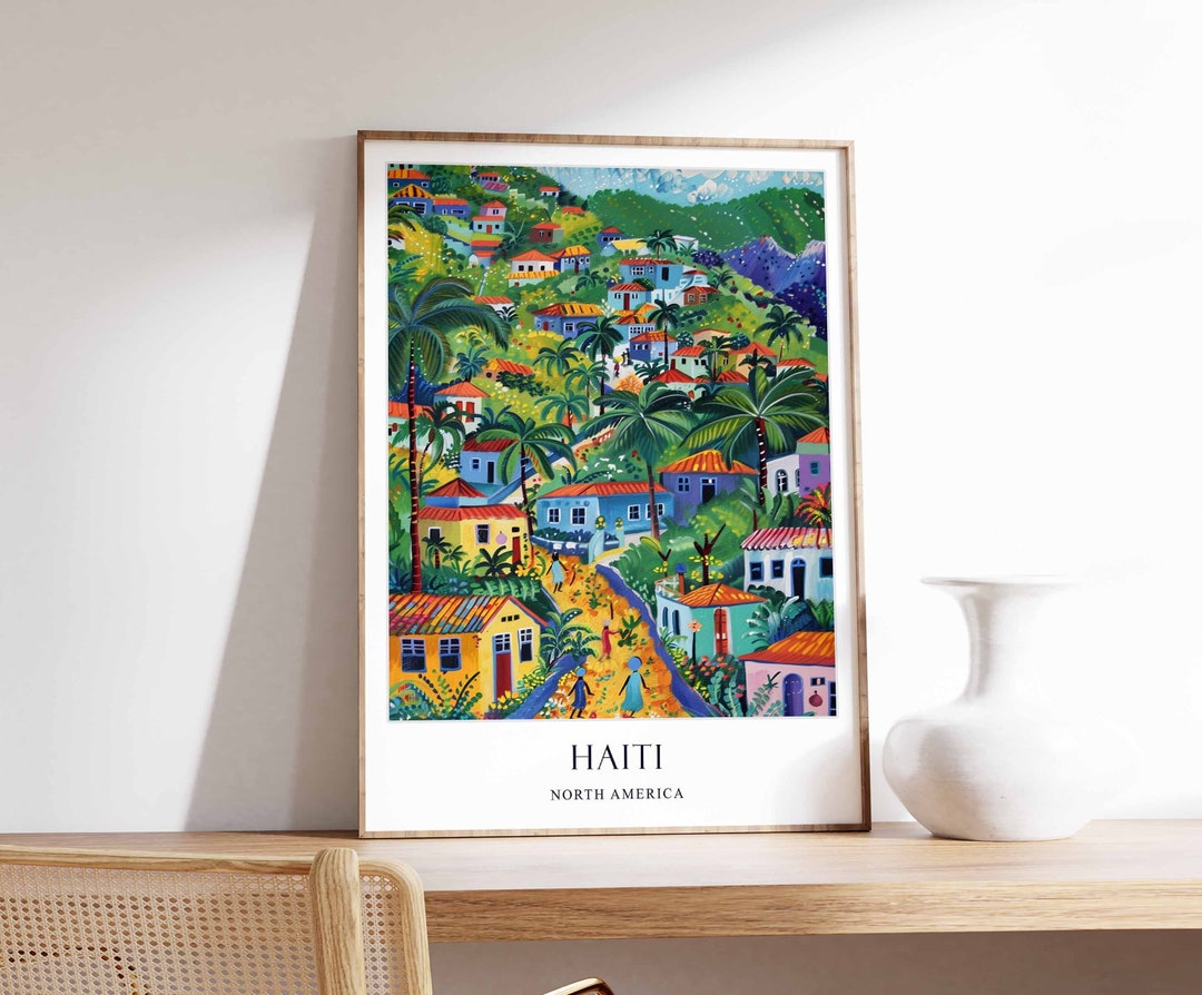 Haiti Poster, Haiti Decor, Caribbean Wall Art, Haitian Culture Art ...