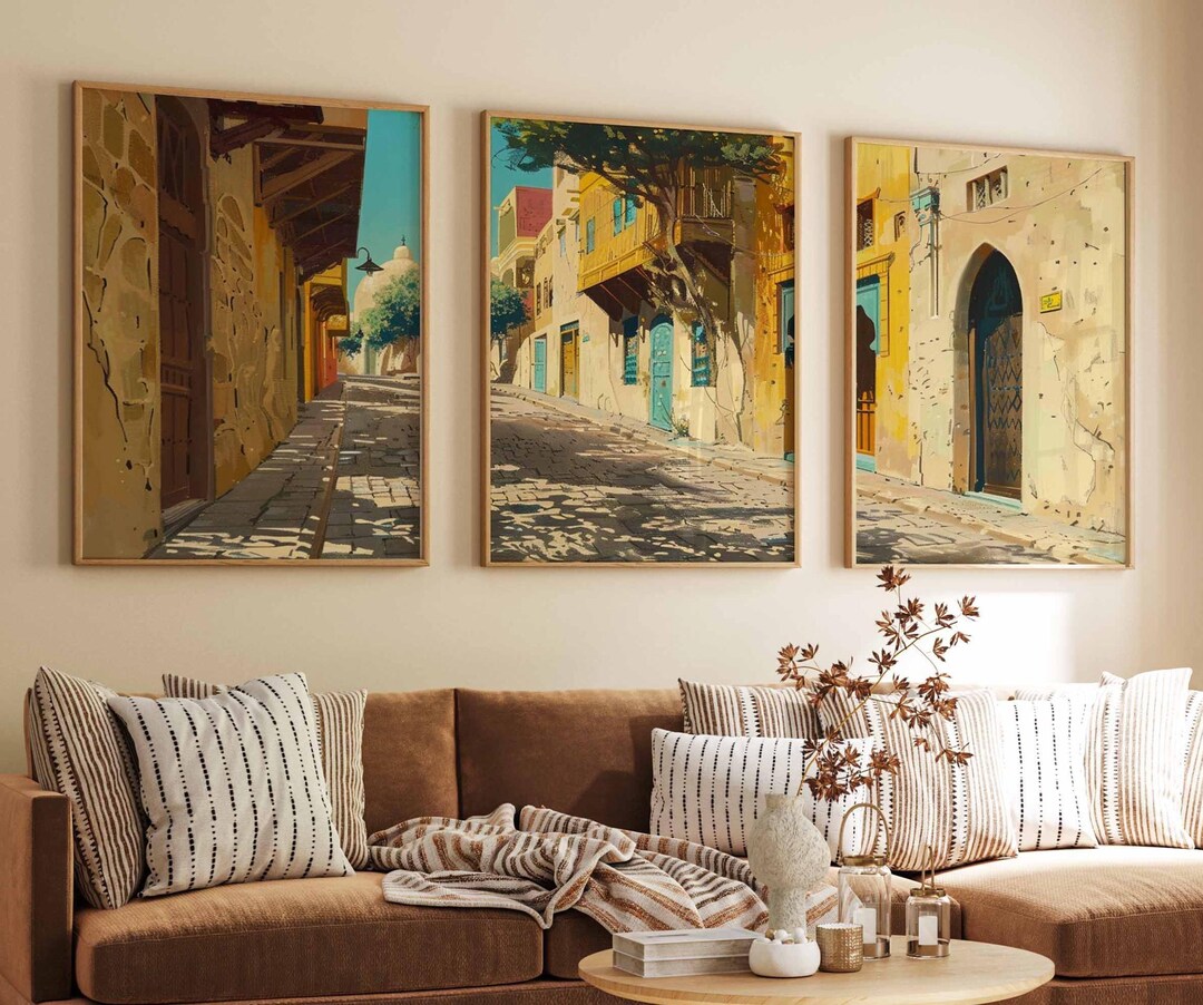 Set of 3 Qatar Posters, Doha Posters, Middle East Posters, Arabian ...