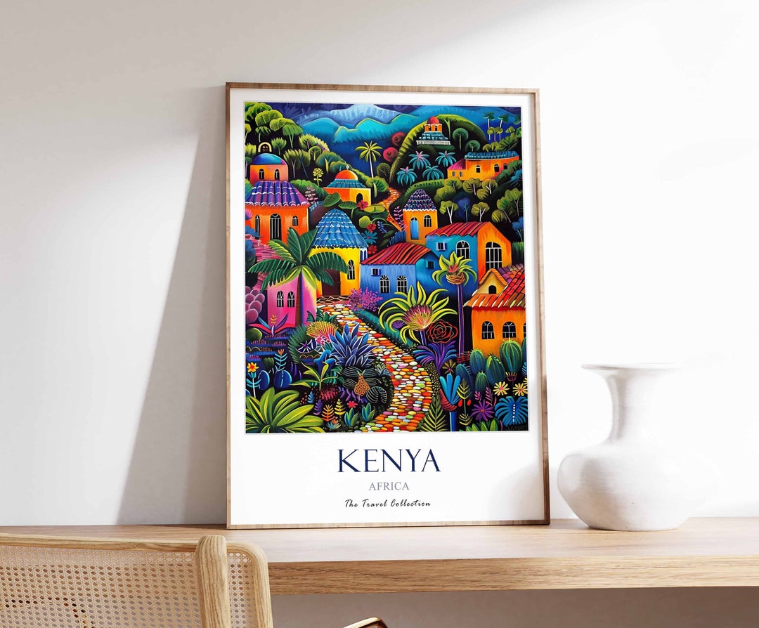 Kenya Poster, Wildlife Poster, Africa Poster, African Print, Kenya Wall ...