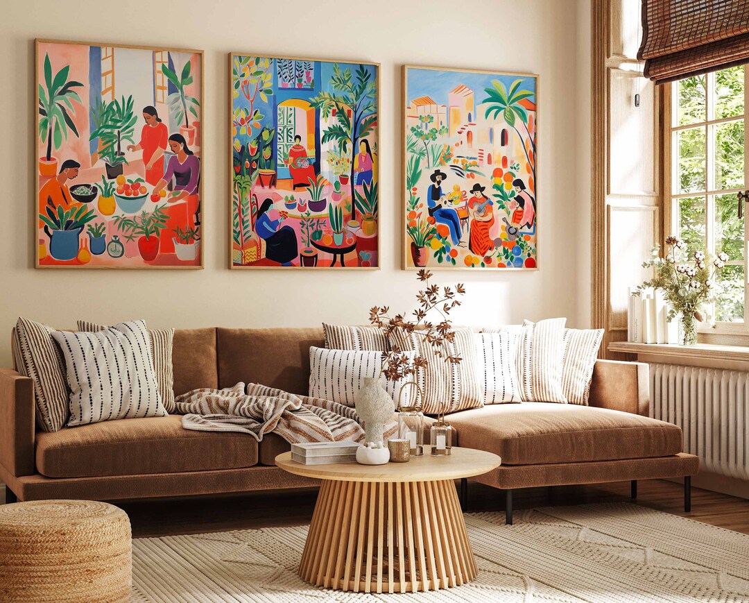 Set of 3 Israel Poster Set, Vintage Israeli Floral Prints, Indigenous ...