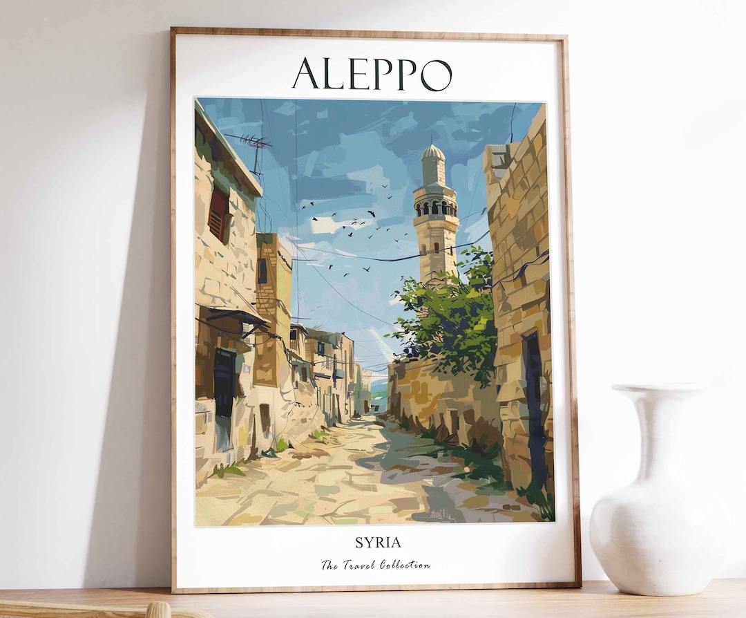Aleppo Print, Aleppo Travel Poster, Syria Print, Islamic Decor, Gift ...