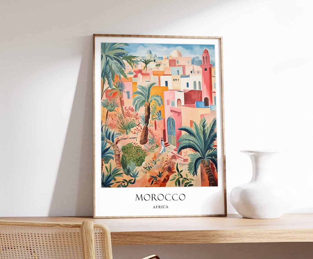 Morocco Poster, Marrakech Poster, Sahara Desert Poster, North African ...