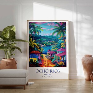 Ocho Rios Print, Ocho Rios Travel Poster, Jamaica Travel Poster ...