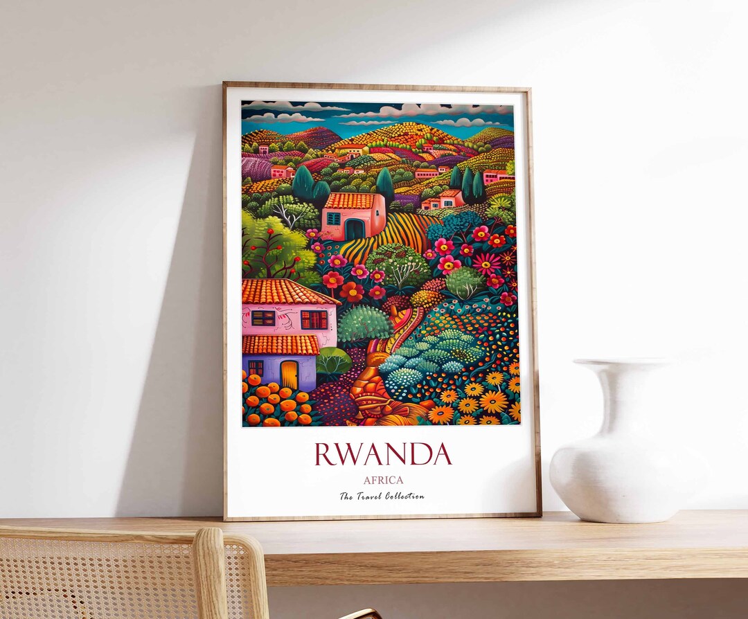 Rwanda Poster, Rwanda Poster, Africa Poster, African Print, Rwandawall ...