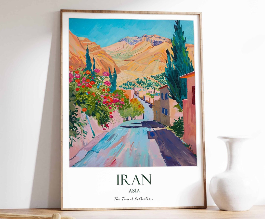 Iran Print, Iran Travel Poster, Middle East Travel Print, Islamic Decor ...