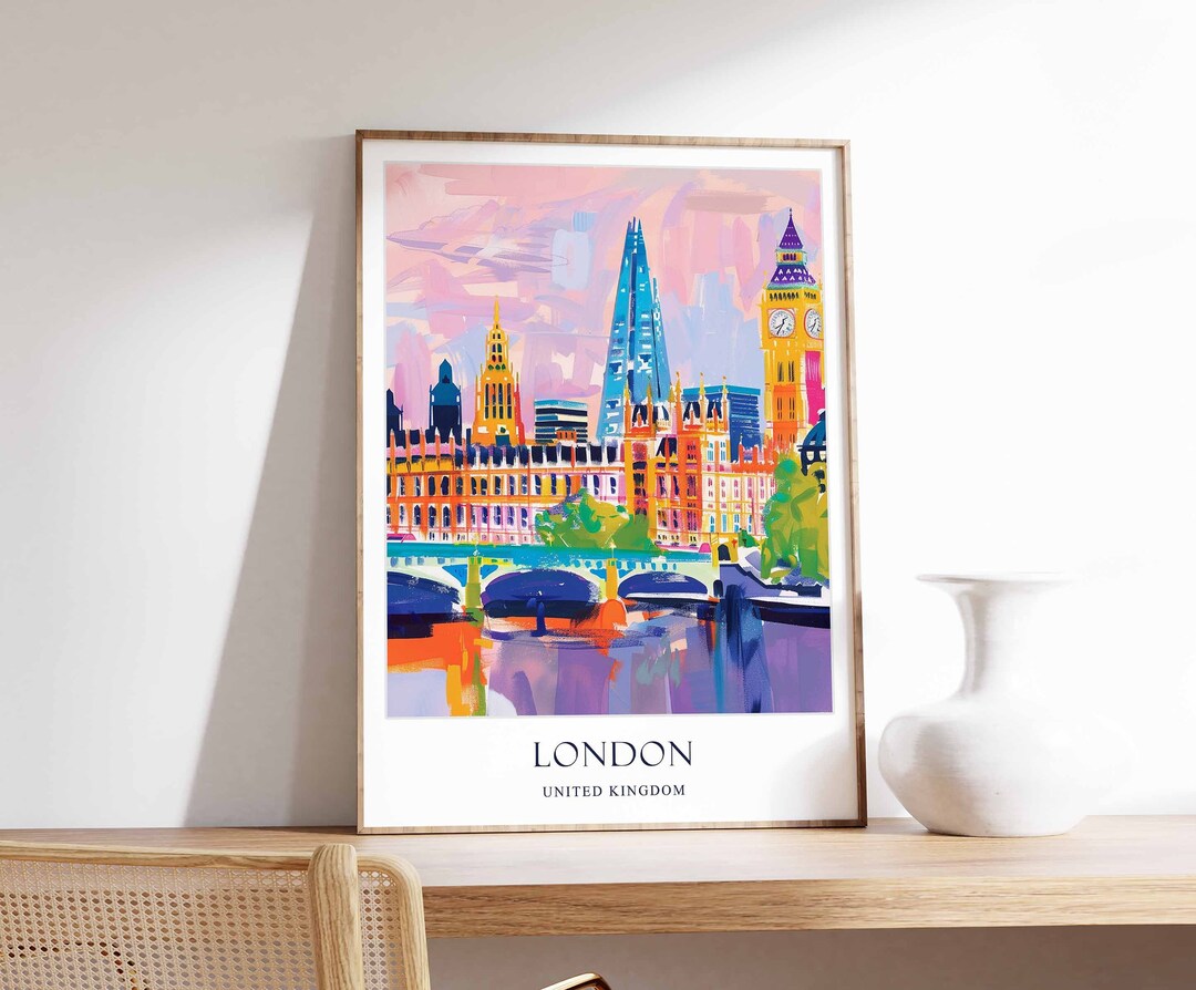 London Poster, England Poster, UK Poster, European Poster, Big Ben ...