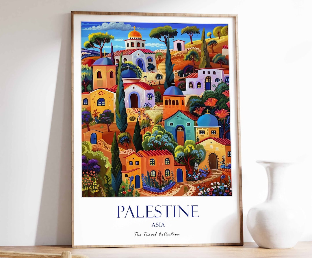 Palestine Print, Palestine Travel Poster, Islamic Decor, Islamic Art ...