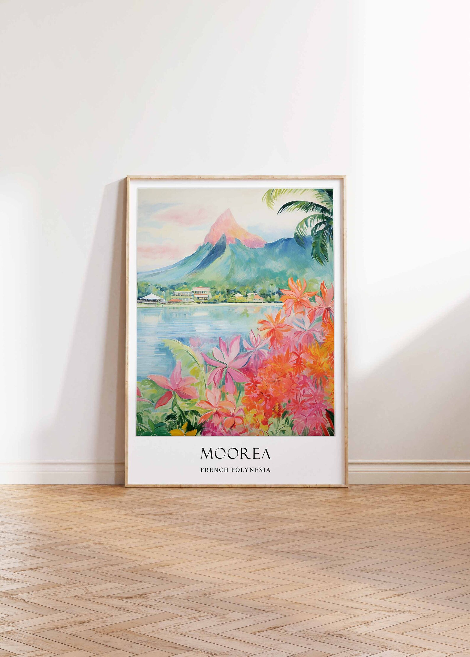 Moorea Poster, French Polynesia Poster, Tahiti Poster, Moorea Travel ...