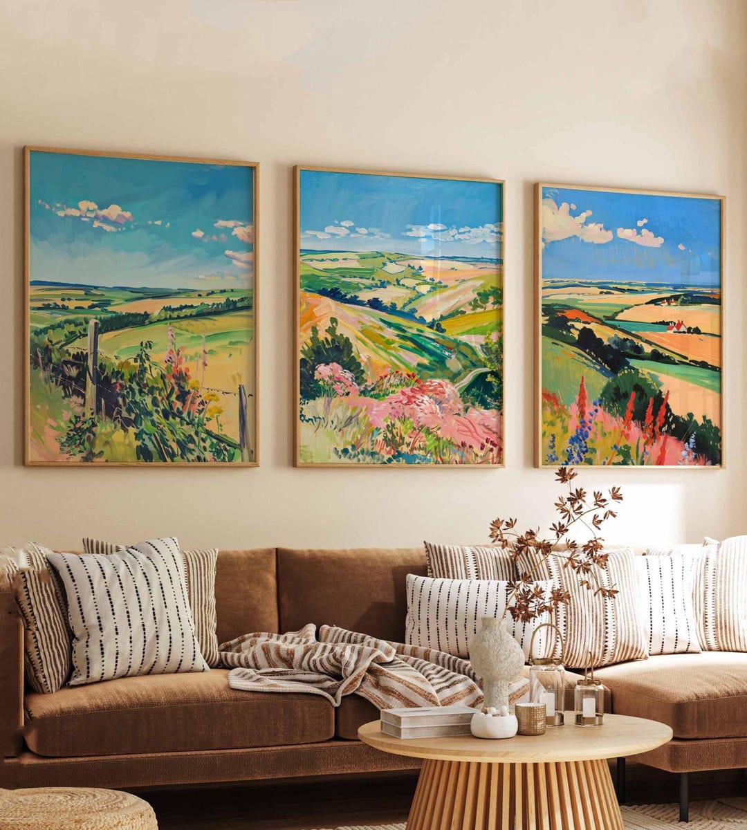 Set of 3 Nebraska Posters, USA Prints, Midwestern Wall Art Sets ...