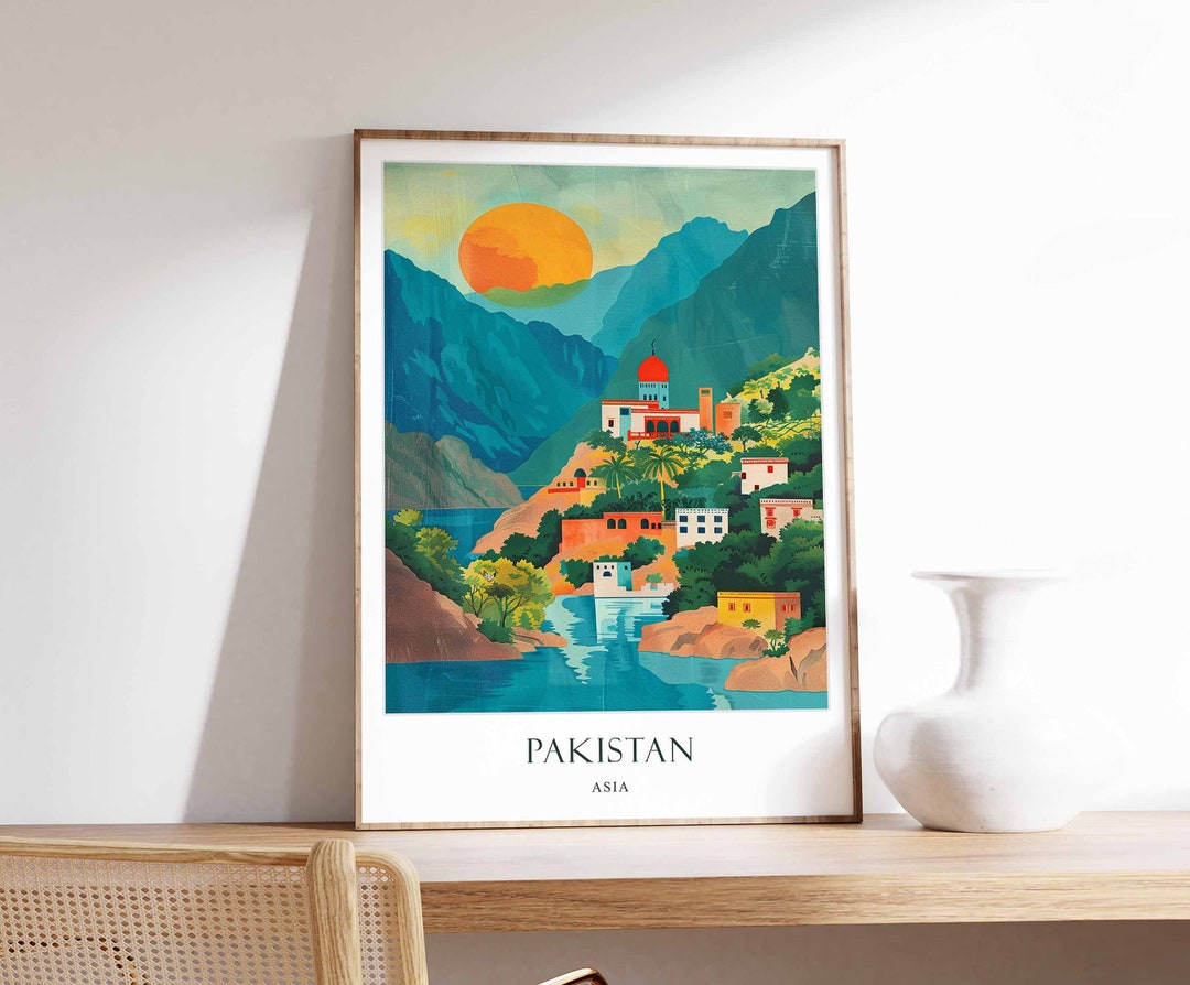 Pakistan Poster, Asian Poster, Himalayan Poster, Indus Valley Poster ...