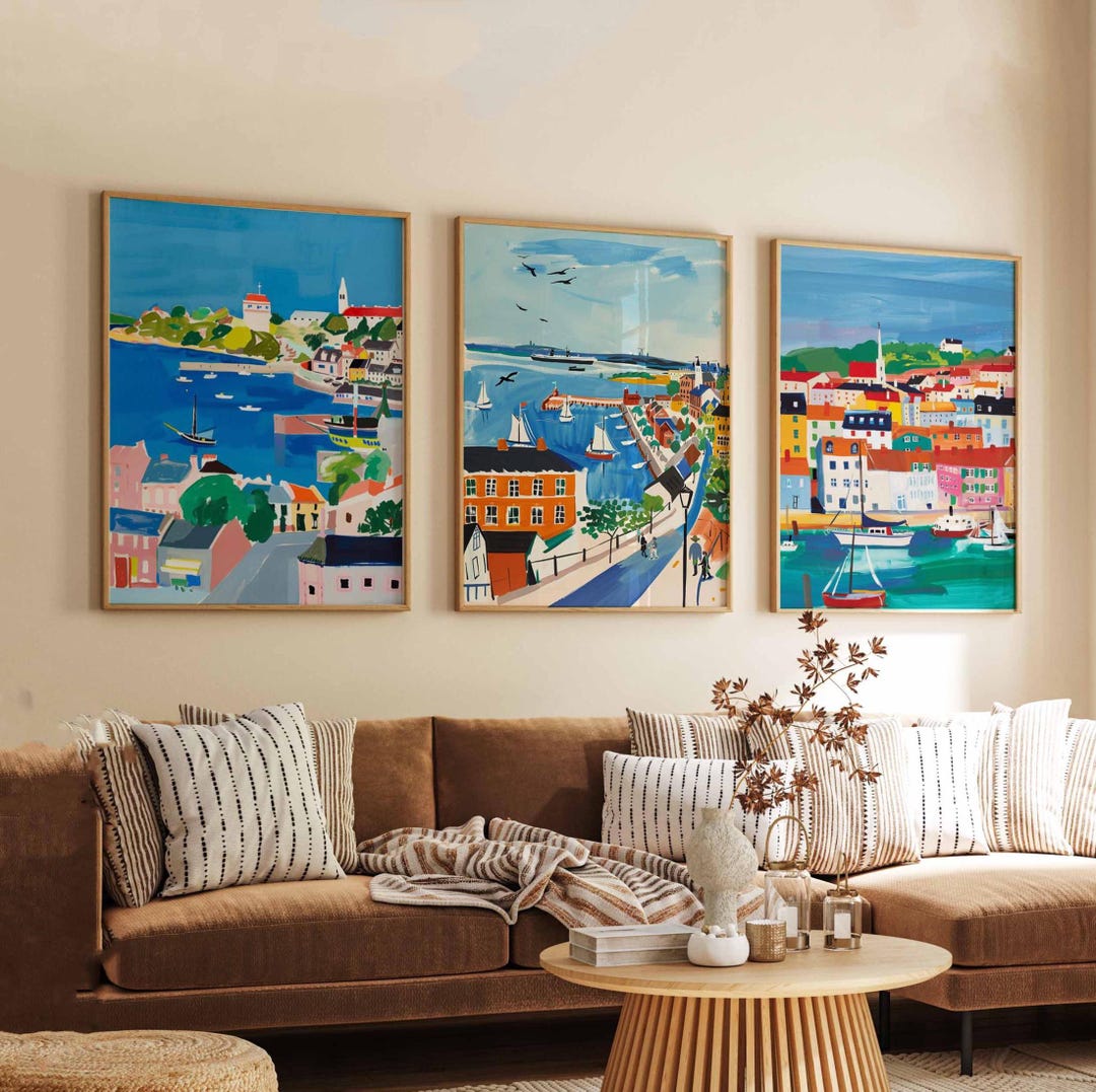 Set of 3 Southampton Posters, England Wall Art Prints, UK Travel Poster ...