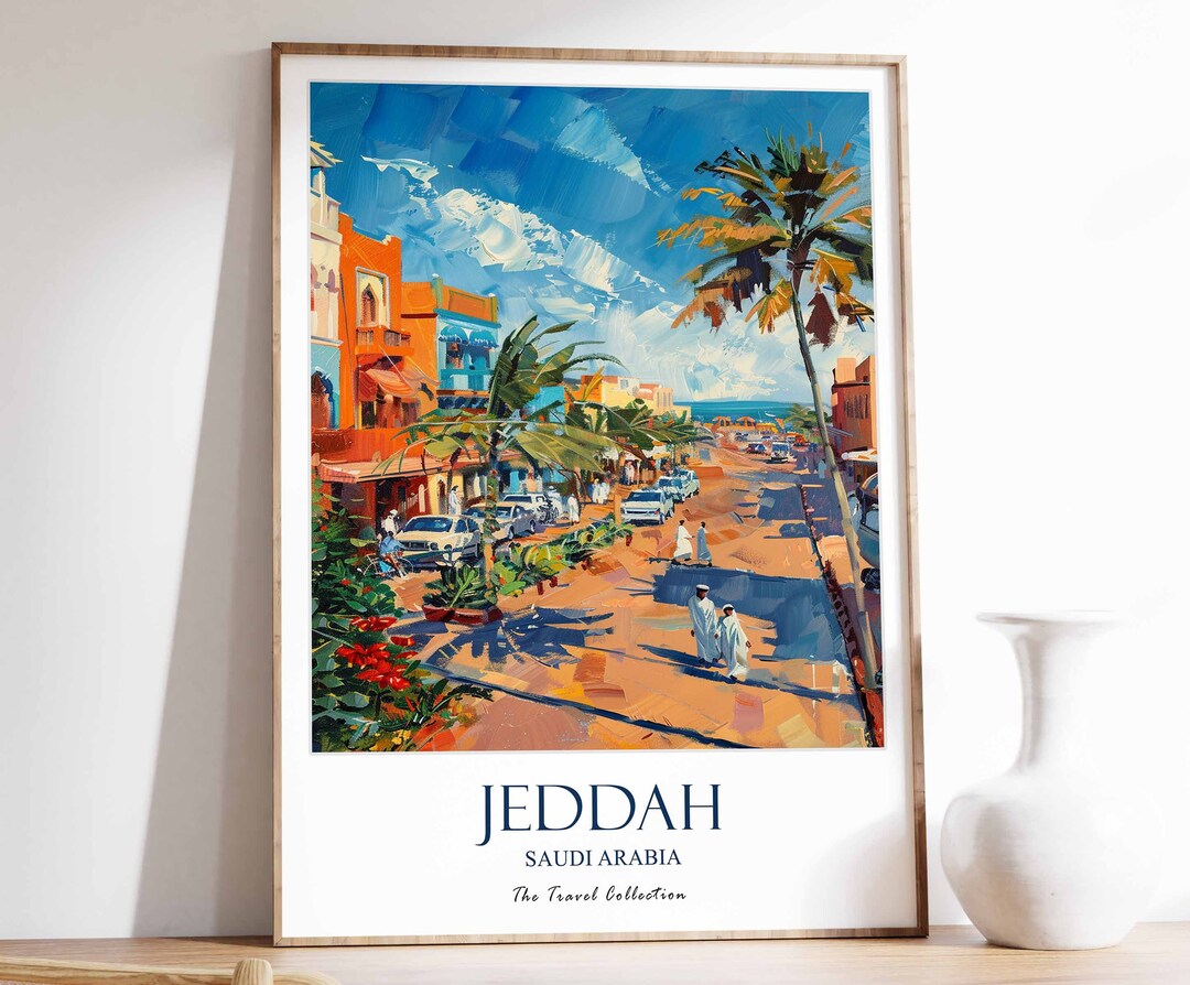 Jeddah Print, Jeddah Travel Poster, Saudi Arabia Poster, Islamic Decor ...