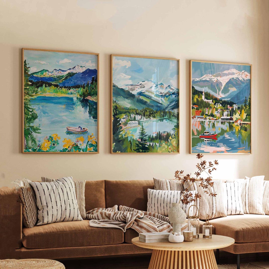 Set of 3 Whistler Posters, Whistler Canada Prints, Whistler Travel ...