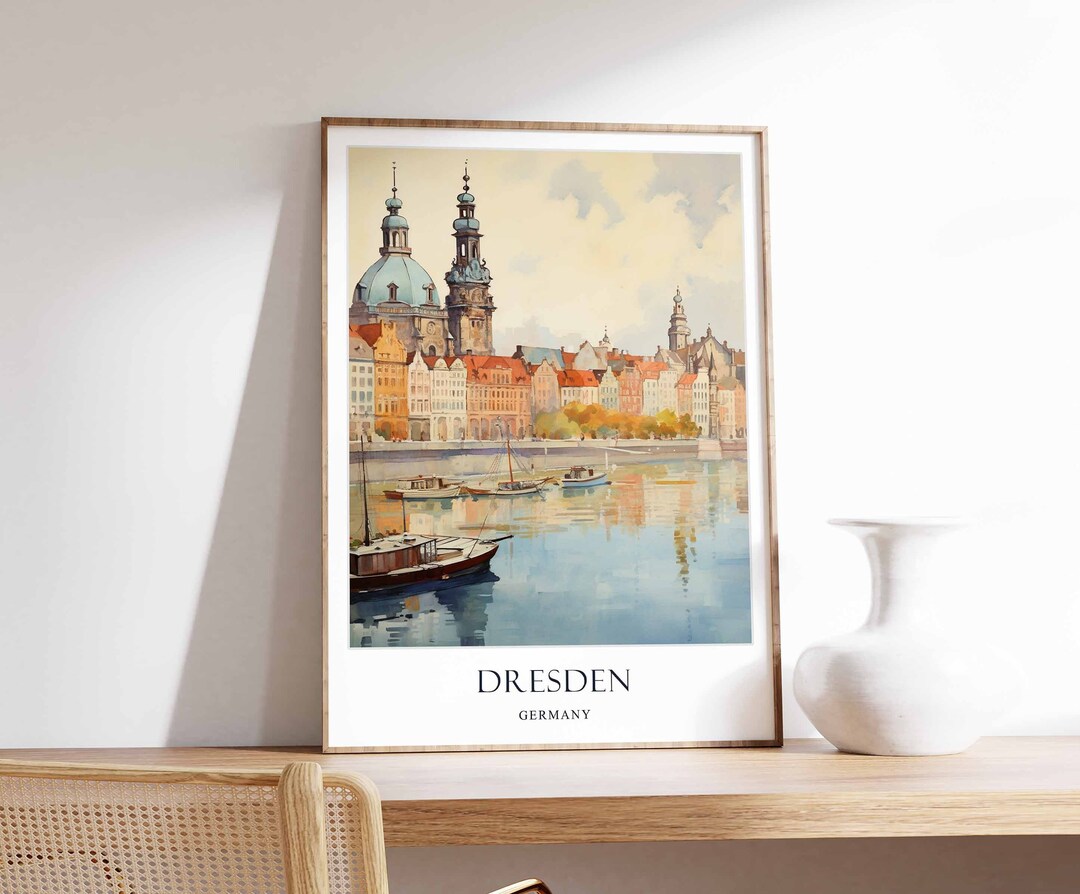 Dresden Poster, Germany Poster, Saxon Poster, European Poster, Dresden ...